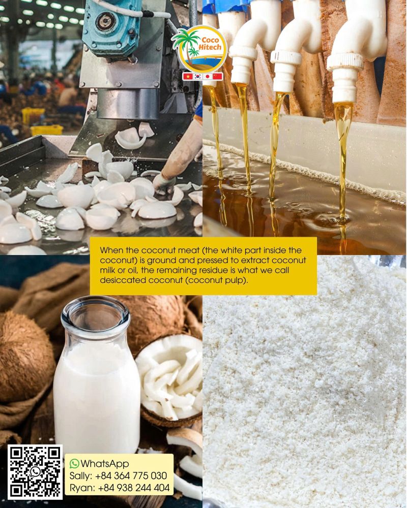 Different Variants of Desiccated Coconut Made in Vietnam from ...