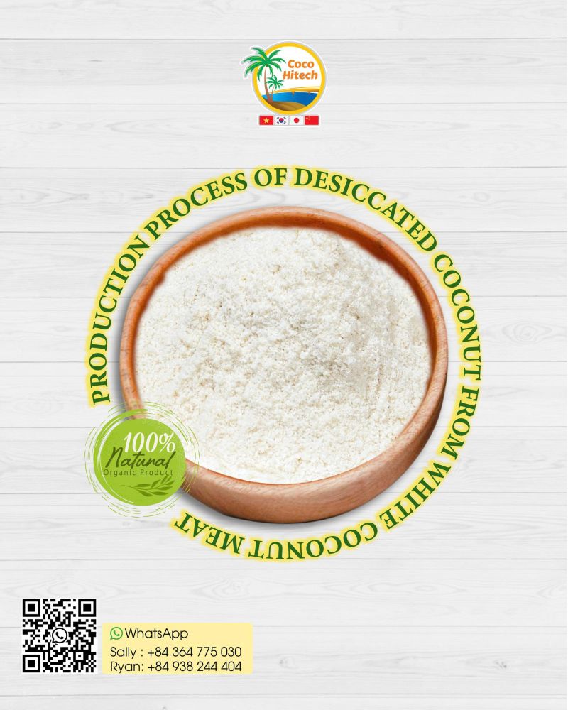 Production Process of Desiccated Coconut from White Coconut Meat ...